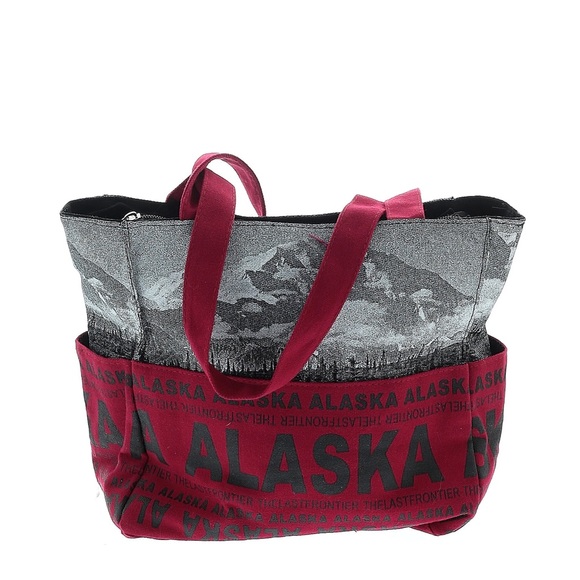 Robin Ruth | Bags | Nwot Designer Robin Ruth Alaska Red And Gray Tote ...